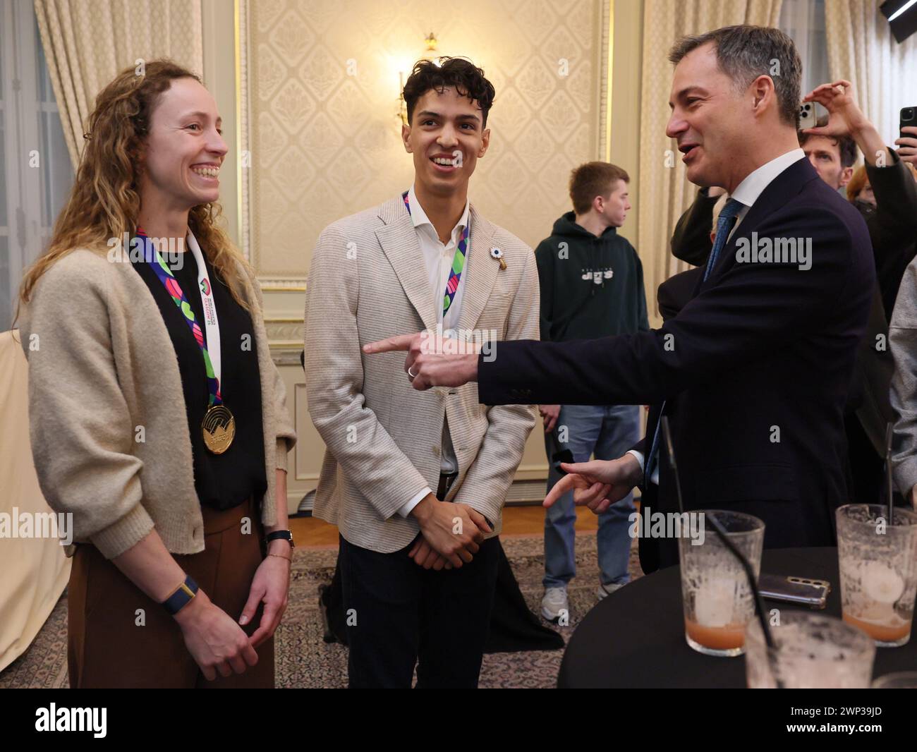 Brussels, Belgium. 05th Mar, 2024. Belgian Noor Vidts, Belgian Jonathan ...