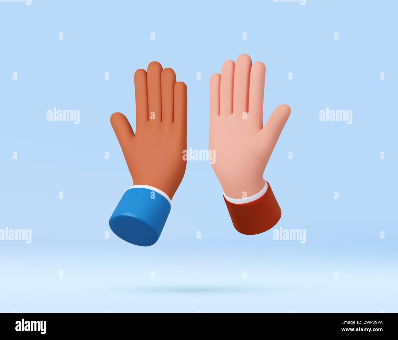 Clap gesture hi Stock Vector Images - Alamy