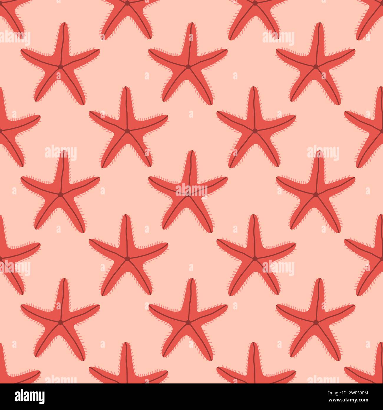 Starfish seamless pattern. Trendy pattern of starfish for wrapping ...