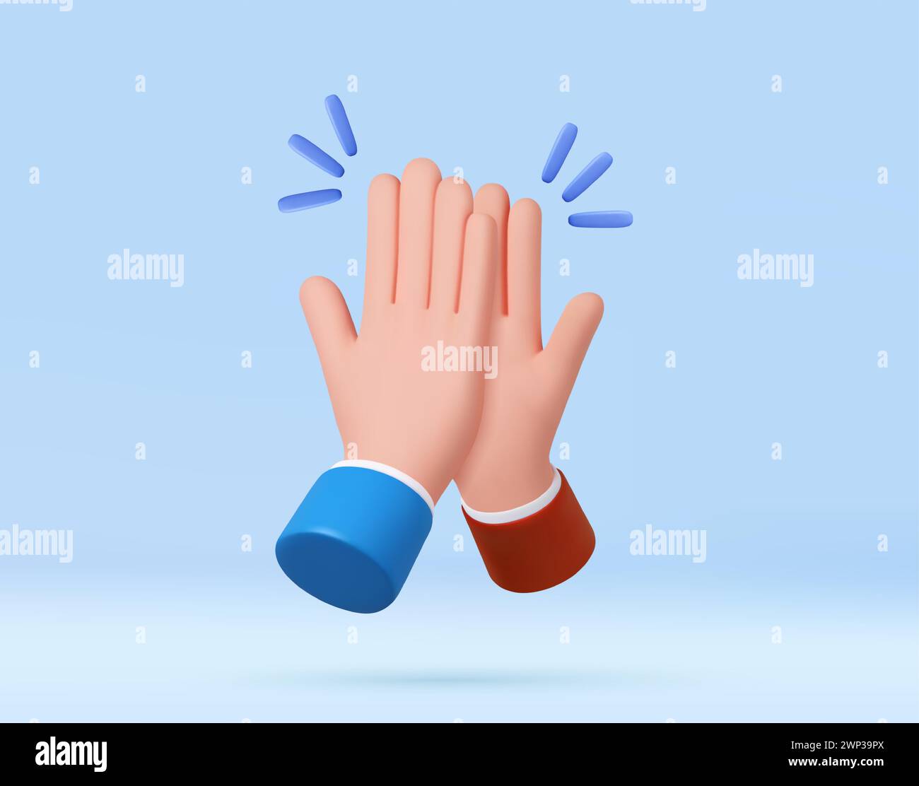 Clap gesture hi Stock Vector Images - Alamy