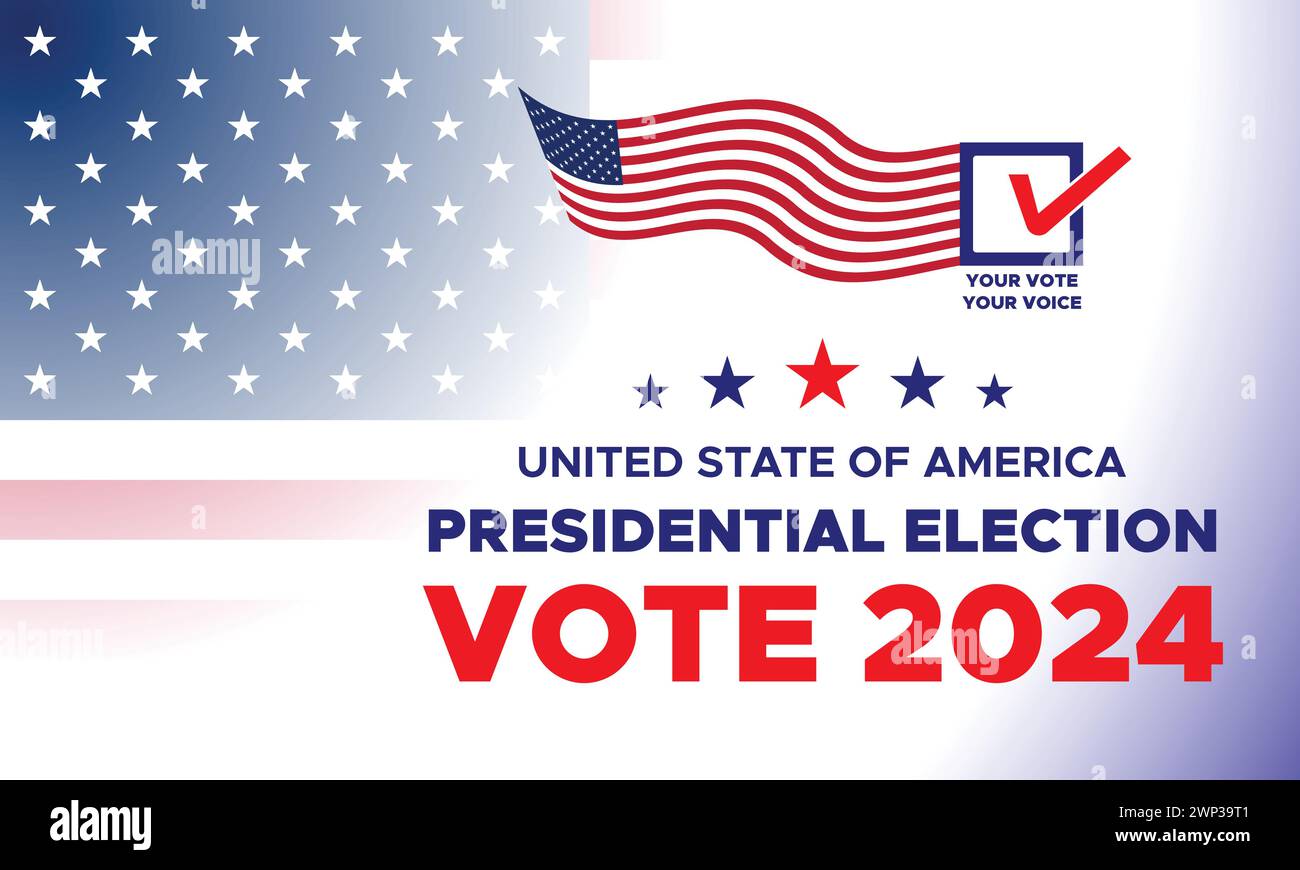 Vote 2024 Presidential election day in United States. Election 2024 USA ...