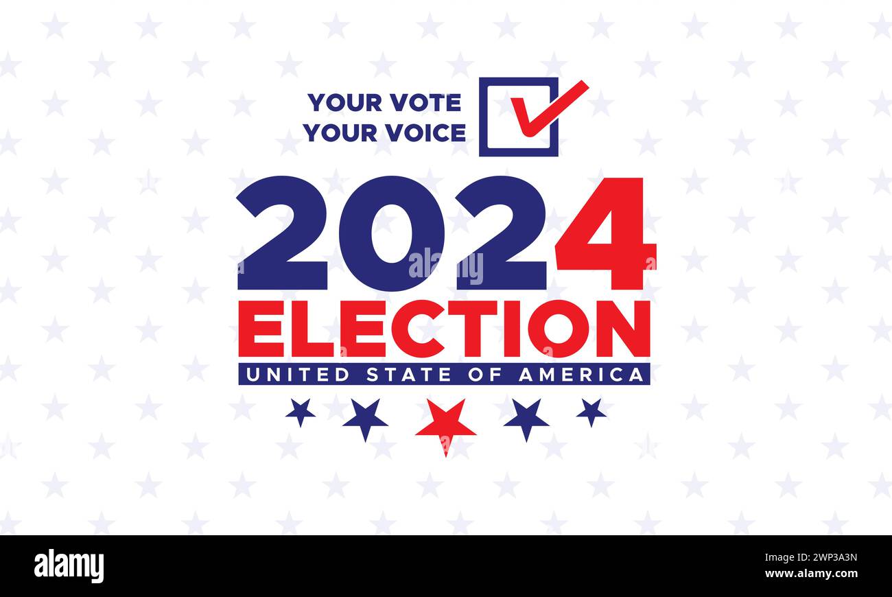 Vote 2024 Presidential election day in United States. Election 2024 USA ...