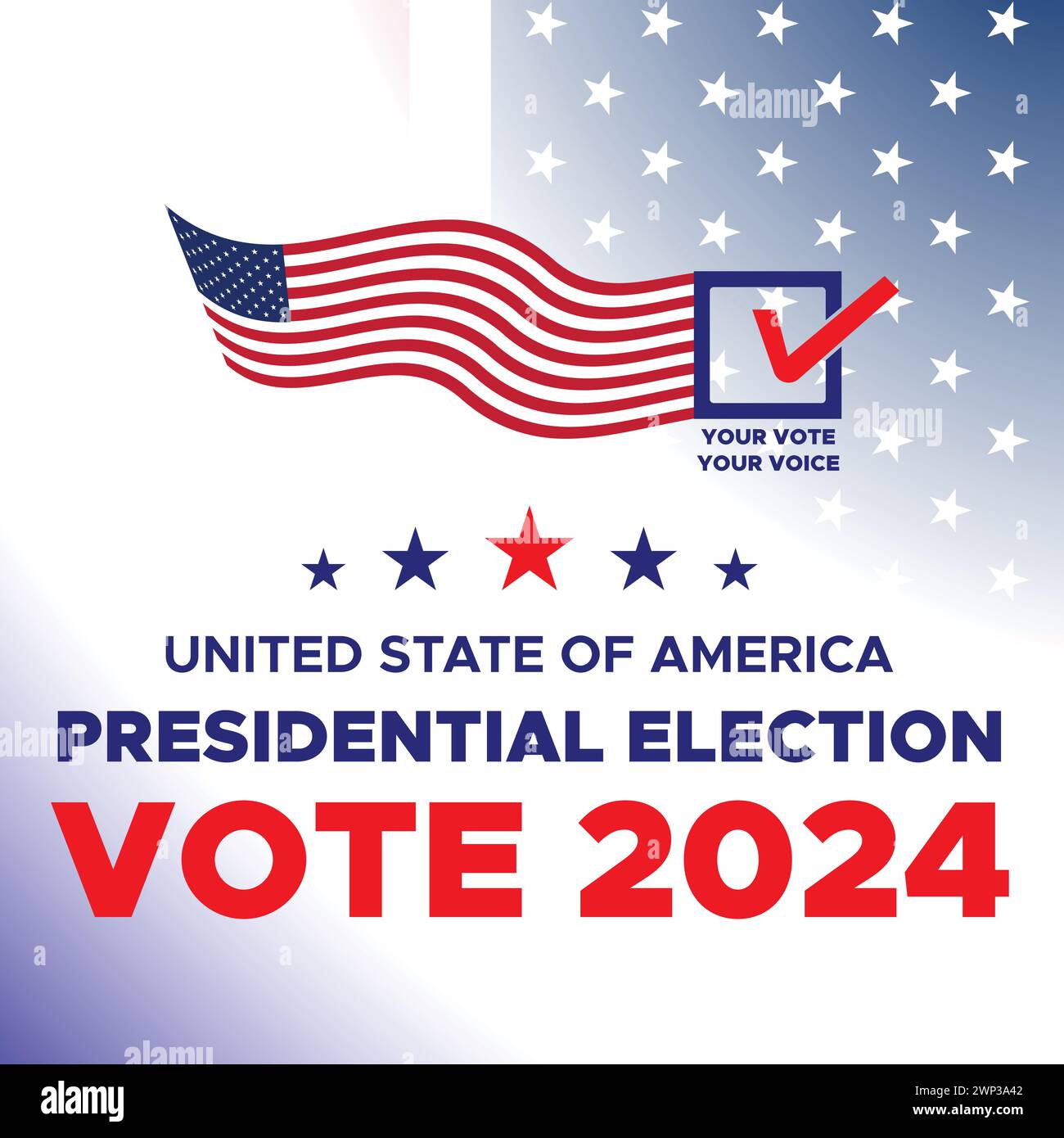 Vote 2024 Presidential election day in United States. Election 2024 USA ...