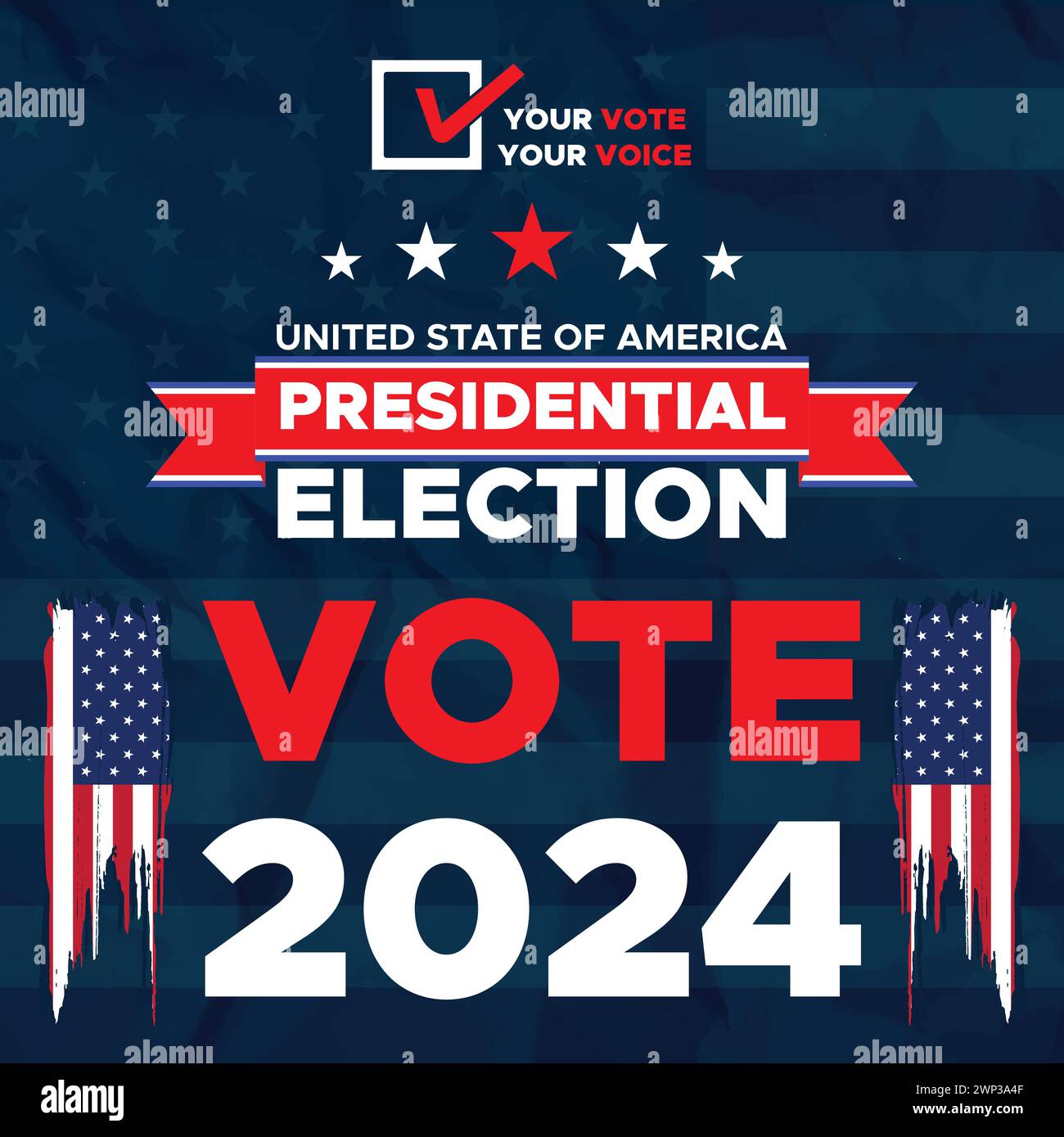 Vote 2024 Presidential election day in United States. Election 2024 USA ...