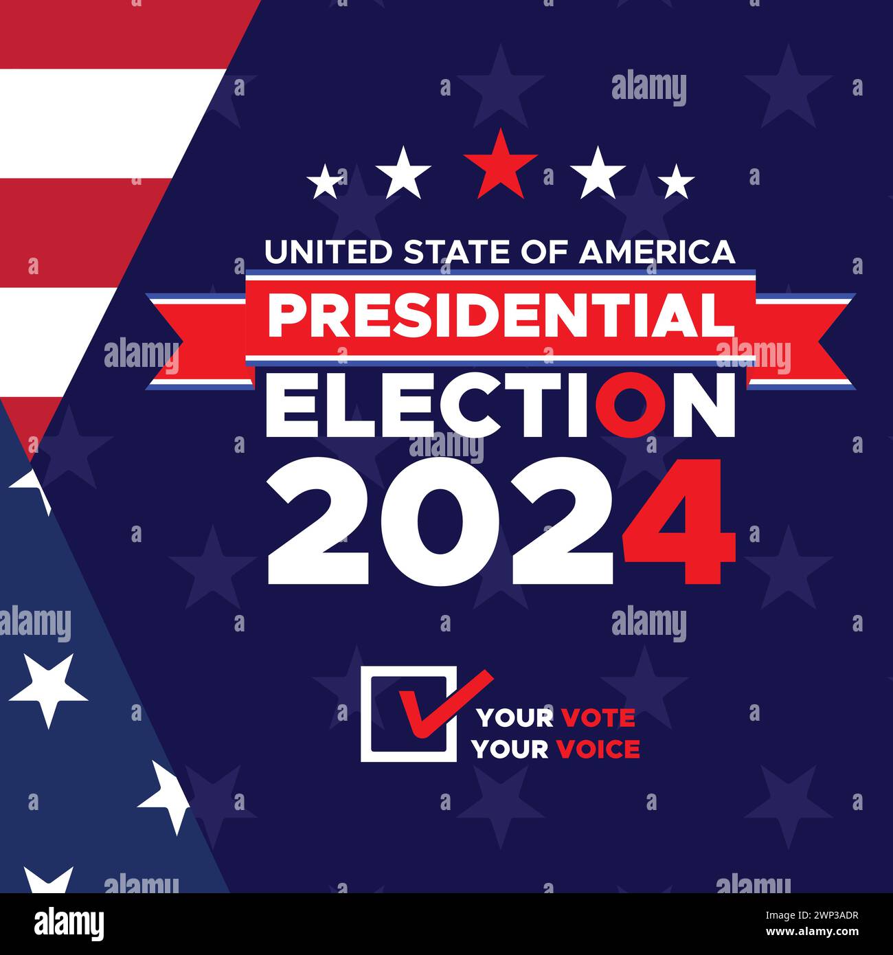 Vote 2024 Presidential election day in United States. Election 2024 USA ...