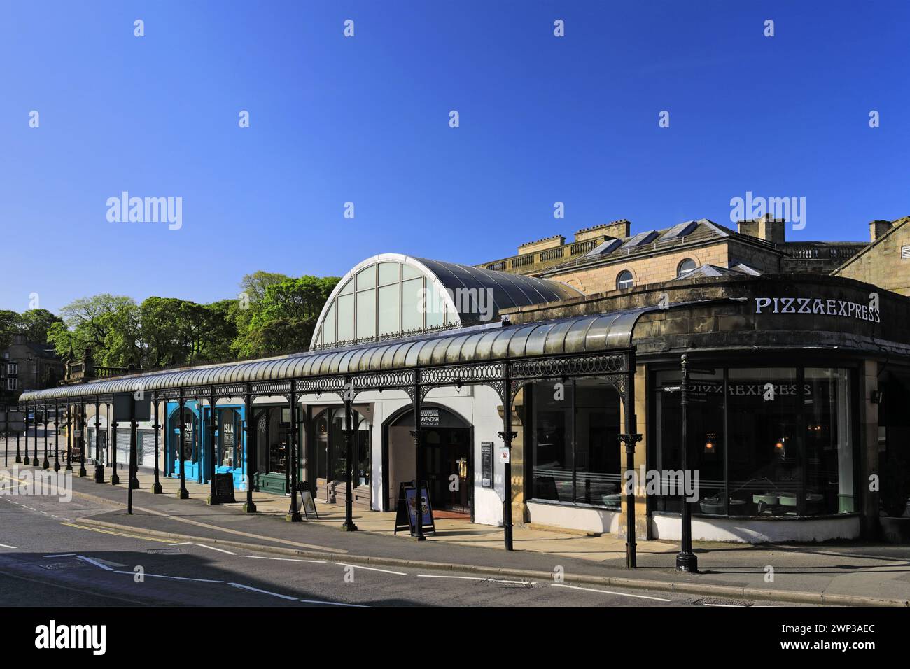 The Buxton Baths in the Cavendish Shopping Arcade, Buxton town, Peak ...