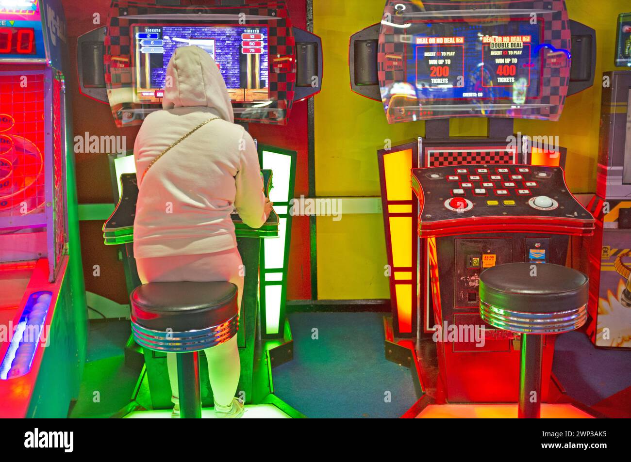 An arcade on Brighton Palace Pier Stock Photo - Alamy