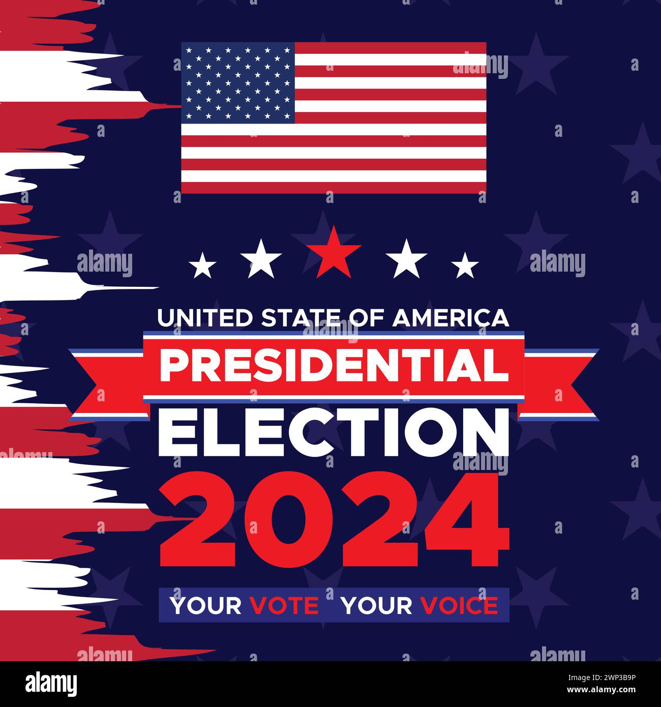 Vote 2024 Presidential election day in United States. Election 2024 USA ...