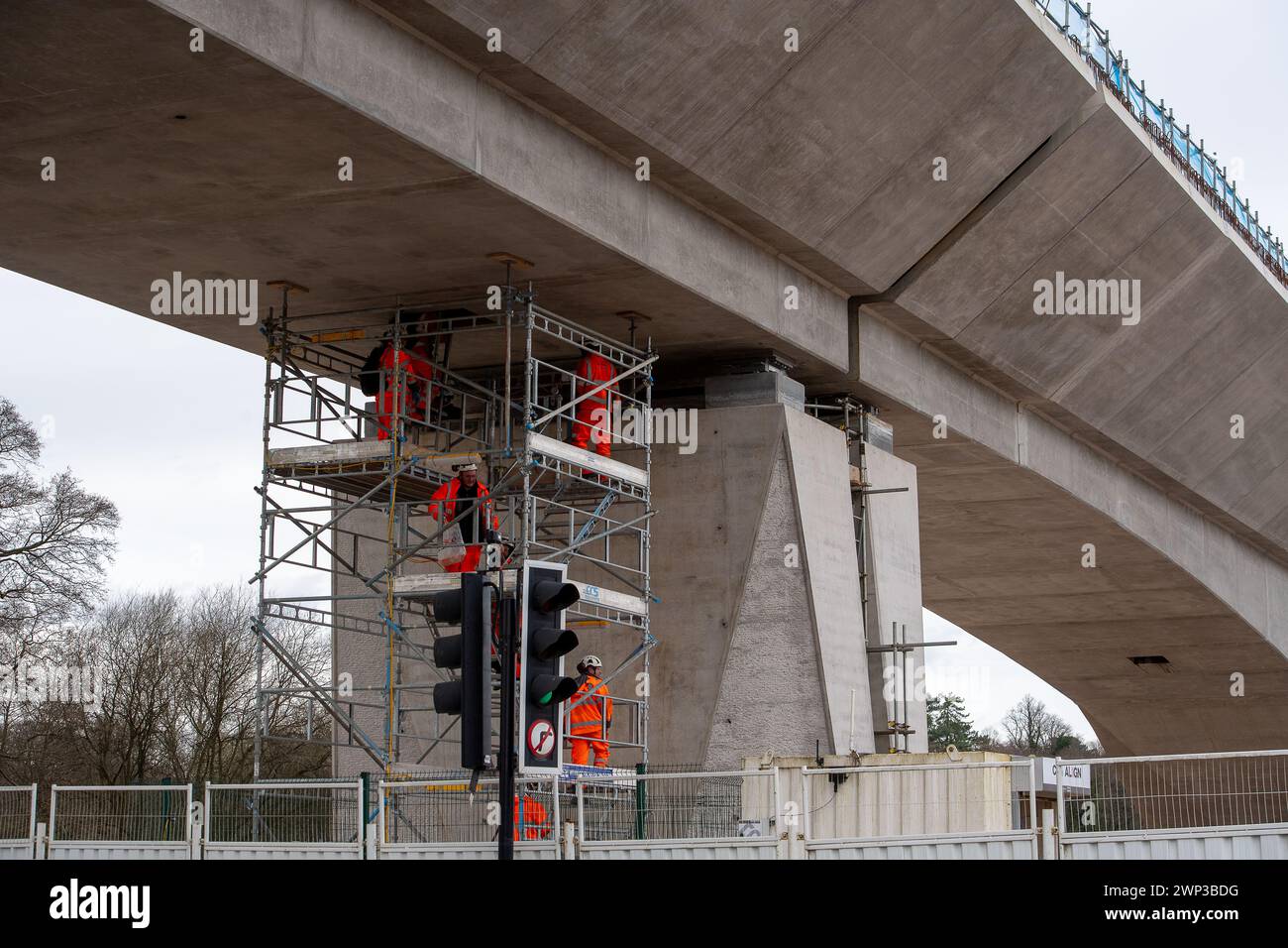 Harefield, UK. 4th March, 2024. HS2 have been carrying out urgent remedial works inside the ...