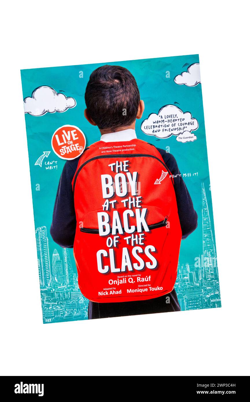 A flyer for 2024 Cambridge Arts Theatre production of The Boy at the ...