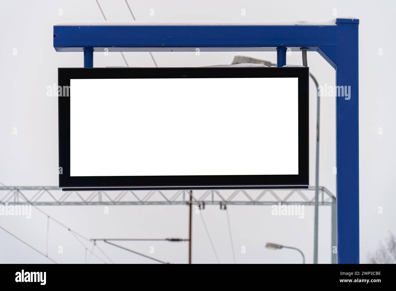 Blank sign board railway station hi-res stock photography and images ...