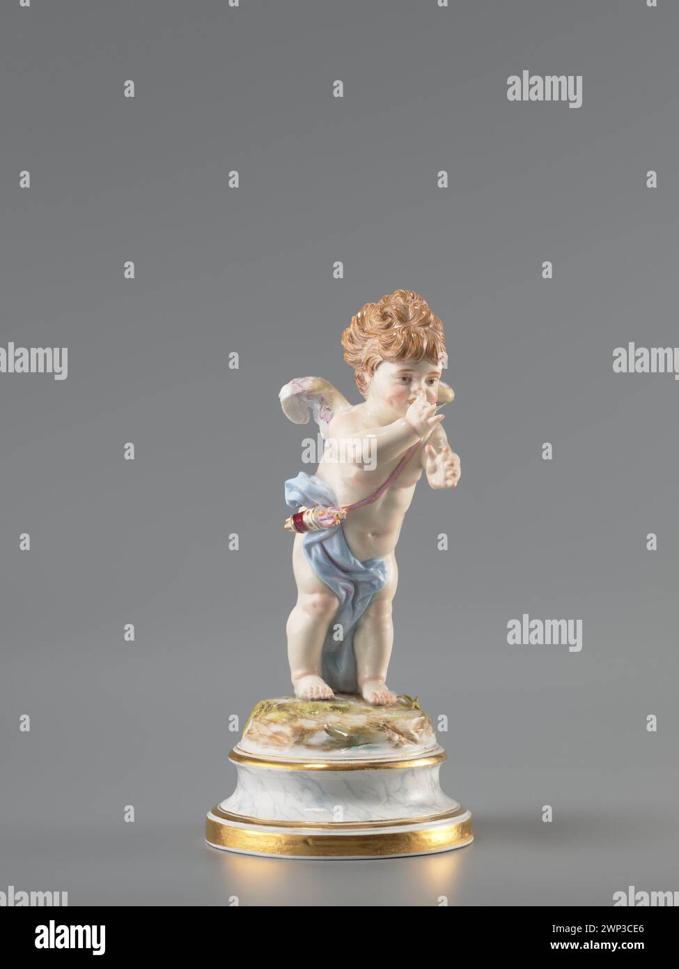 Figurine: Cupid with a church; Koenigliche Porcellain Fabrique, Meissen ...