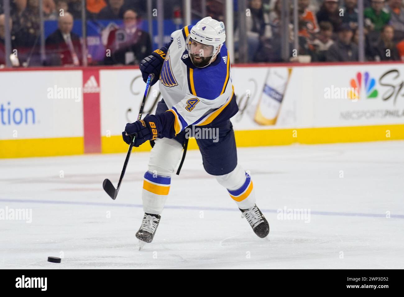 St. Louis Blues' Nick Leddy in action during an NHL hockey game, Monday ...