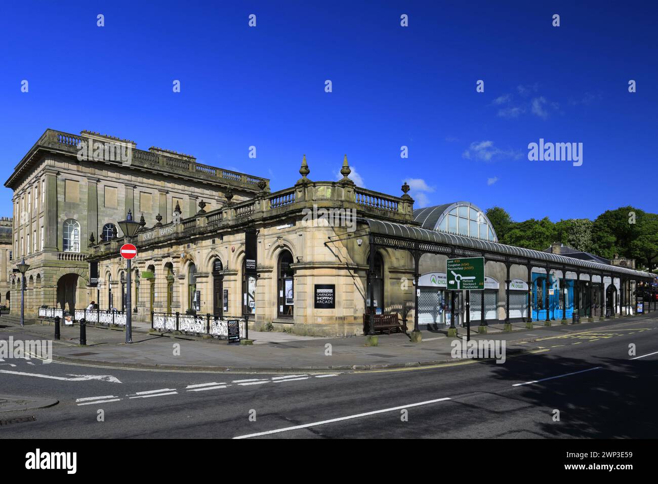 The Buxton Baths in the Cavendish Shopping Arcade, Buxton town, Peak ...