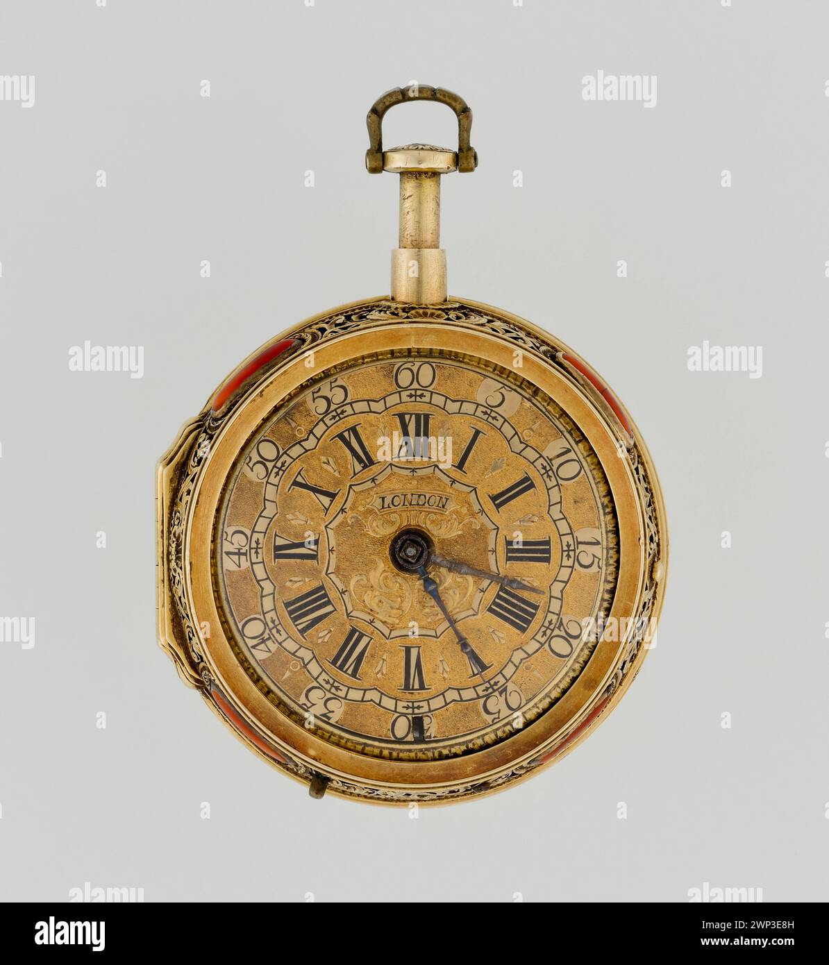 Early 18th-century pocket watch by Charles Cabrier with a double case ...