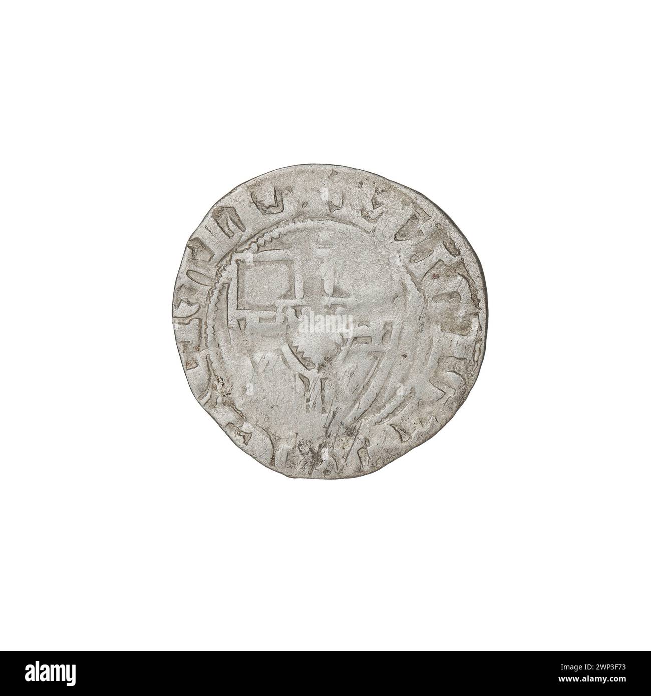 A cross quarter coin from Firchen minted under Grand Master Winrych von ...
