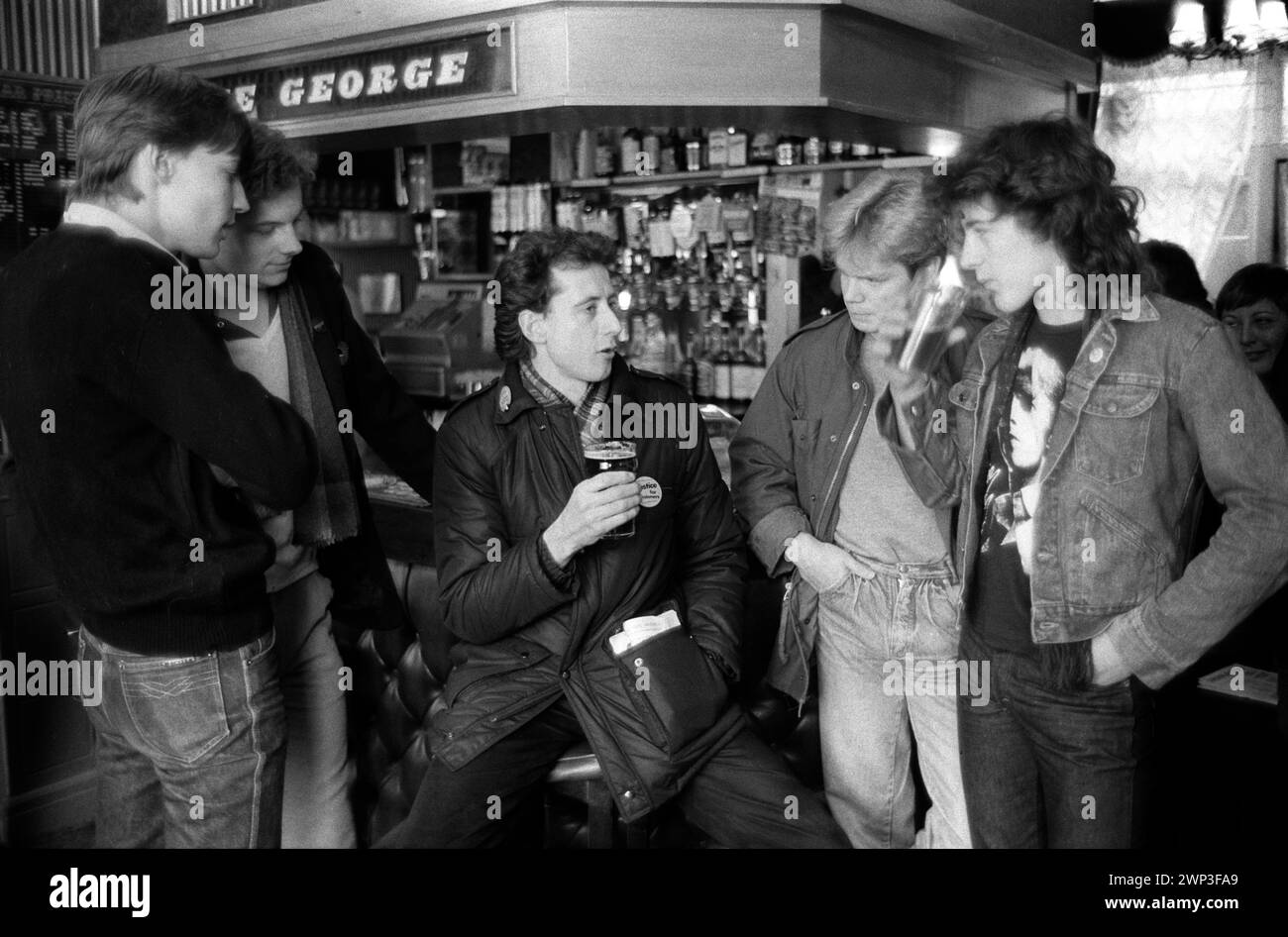 London, England February 1983. Peter Tatchell the Gay Rights campaigner ...