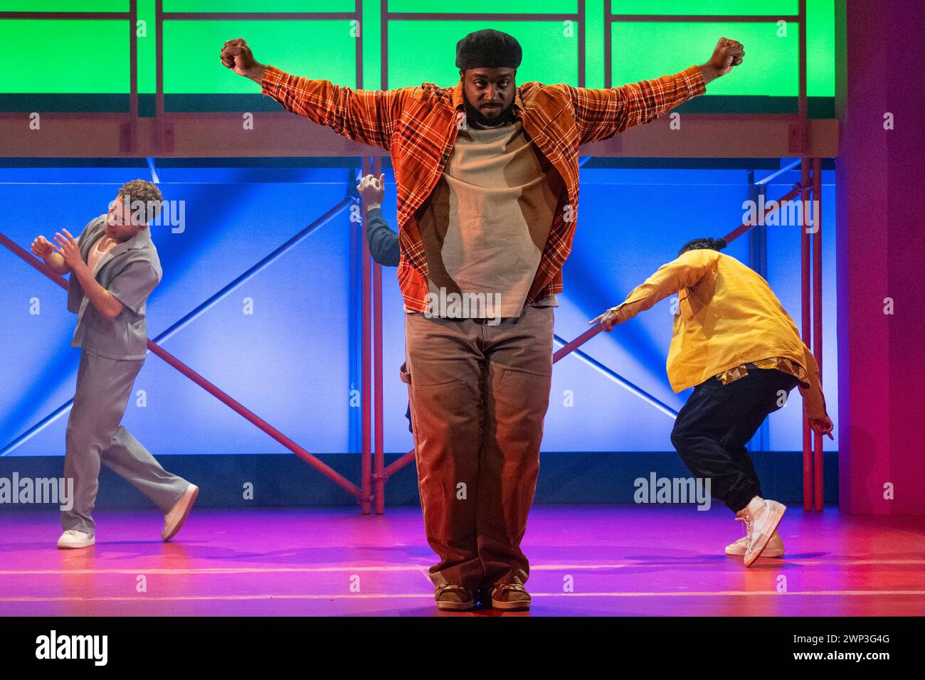 London, UK. 5 March 2024. The cast of six perform at a photocall for ...