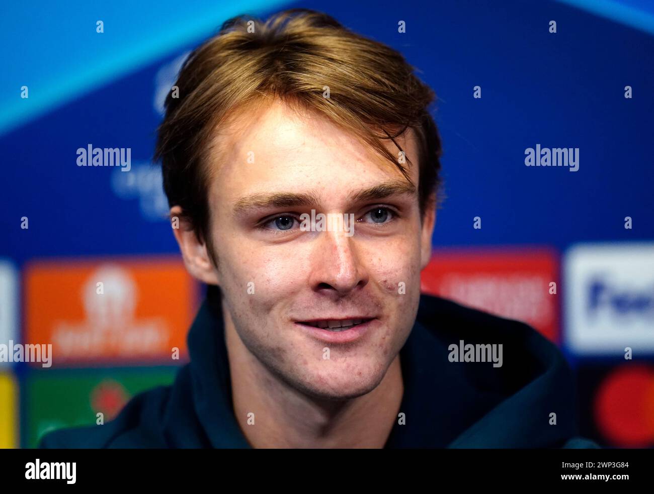 FC Copenhagen's William Clem during a press conference at the City ...