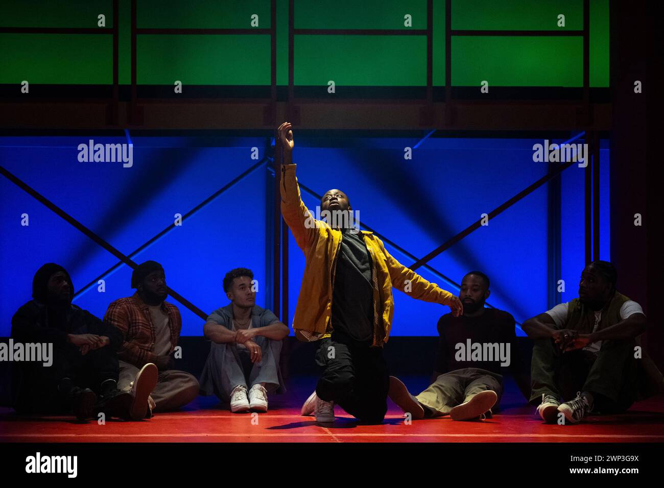 London, UK. 5 March 2024. The cast of six perform at a photocall for ...