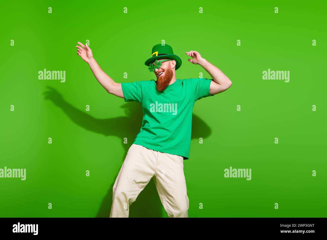 Portrait of positive extravagant person have good mood dancing chilling ...