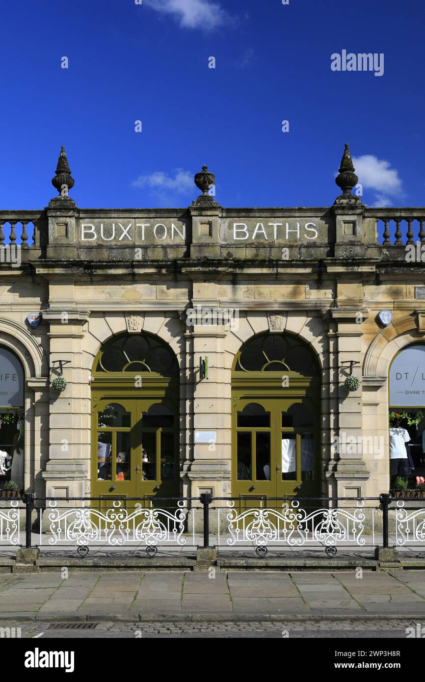 The Buxton Baths in the Cavendish Shopping Arcade, Buxton town, Peak ...