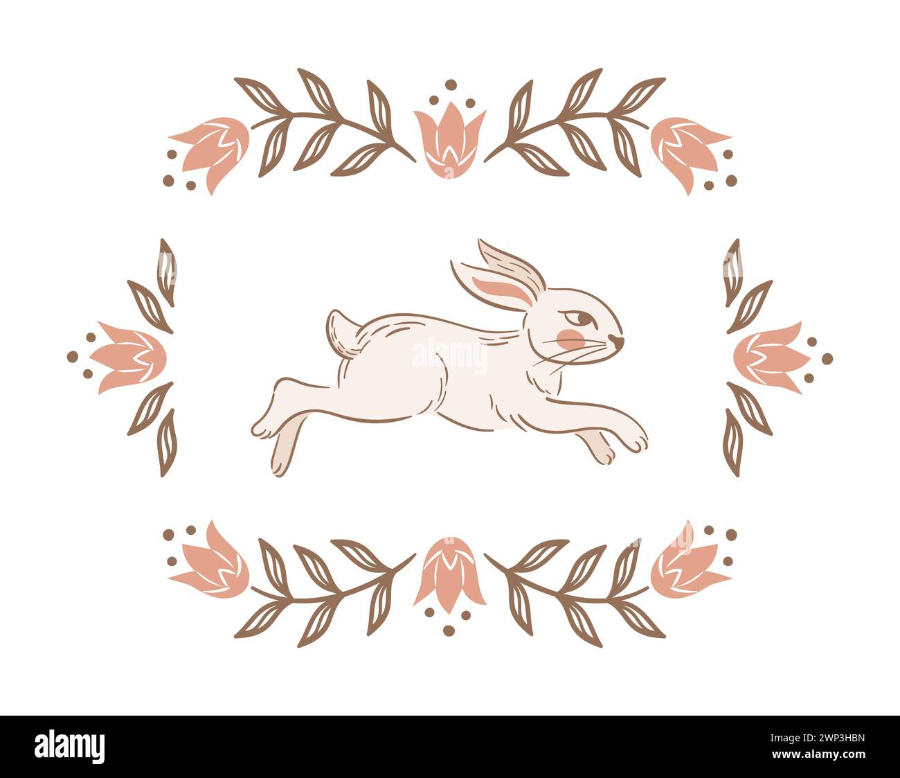 Boho bunny Stock Vector Images - Alamy