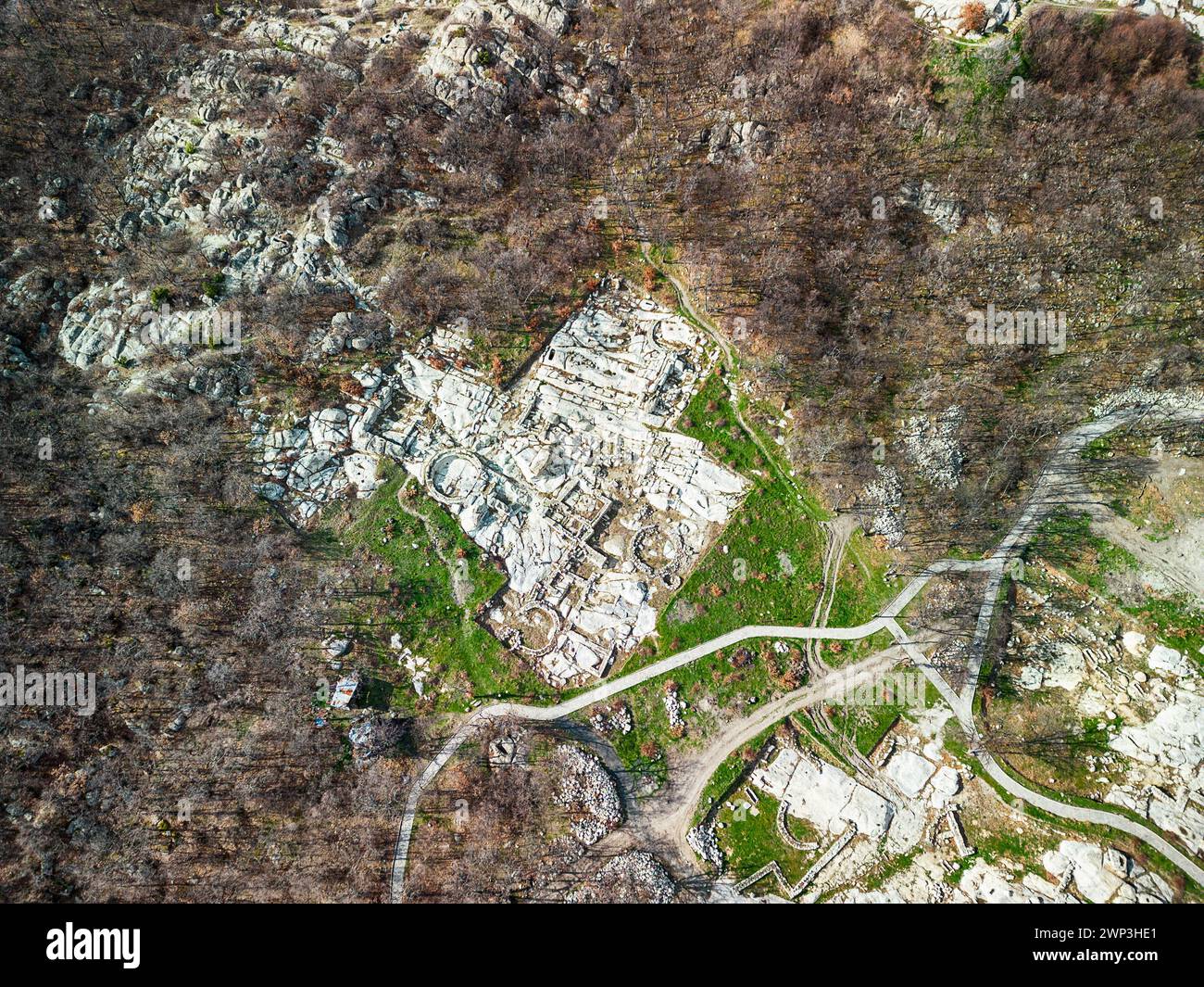 The ancient Thracian city of Perperikon, which is thought to have been ...