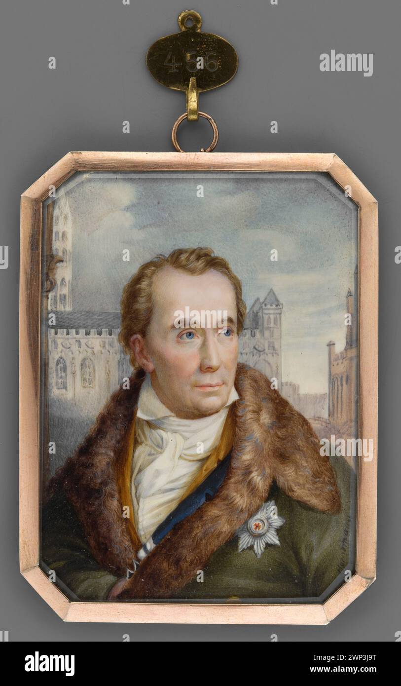 Portrait of the mayor von Schon (Denmark) Province Treupen (1773-1856 ...