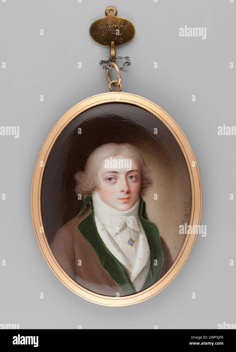 Portrait of the young man; Kanz, Karl Christian (1758-Fl. 1820); 1800 ...