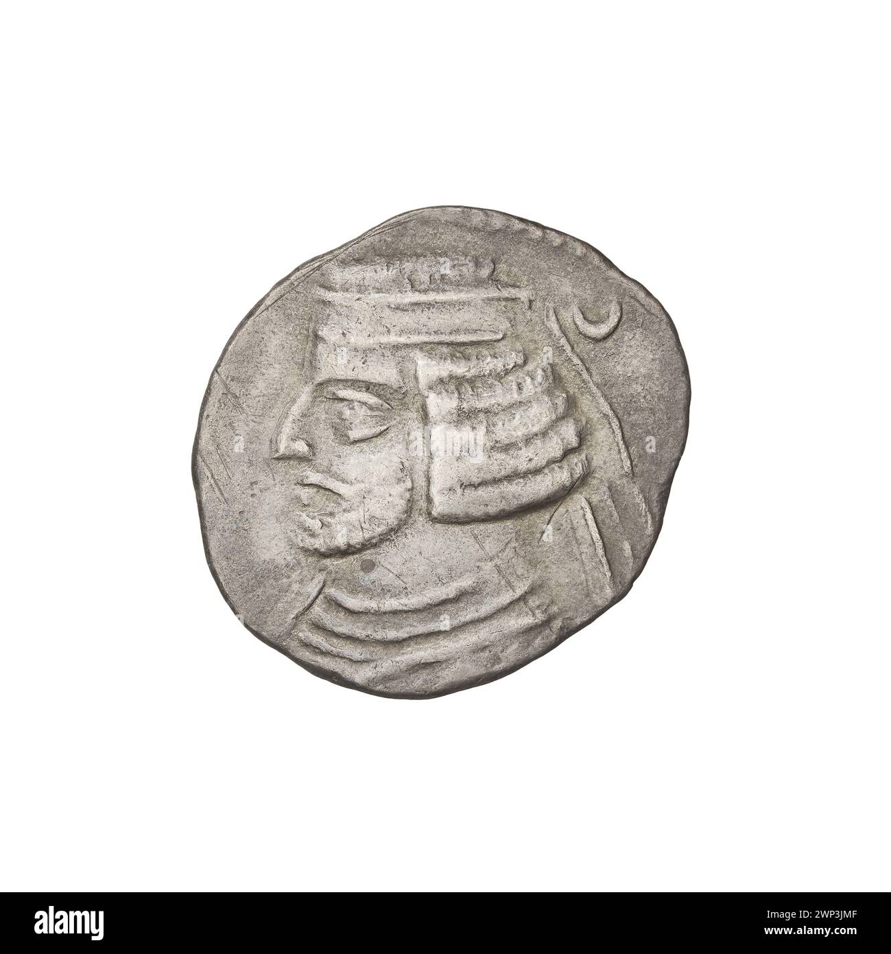 This silver drachma was minted during the reign of Parthian King Orodes ...
