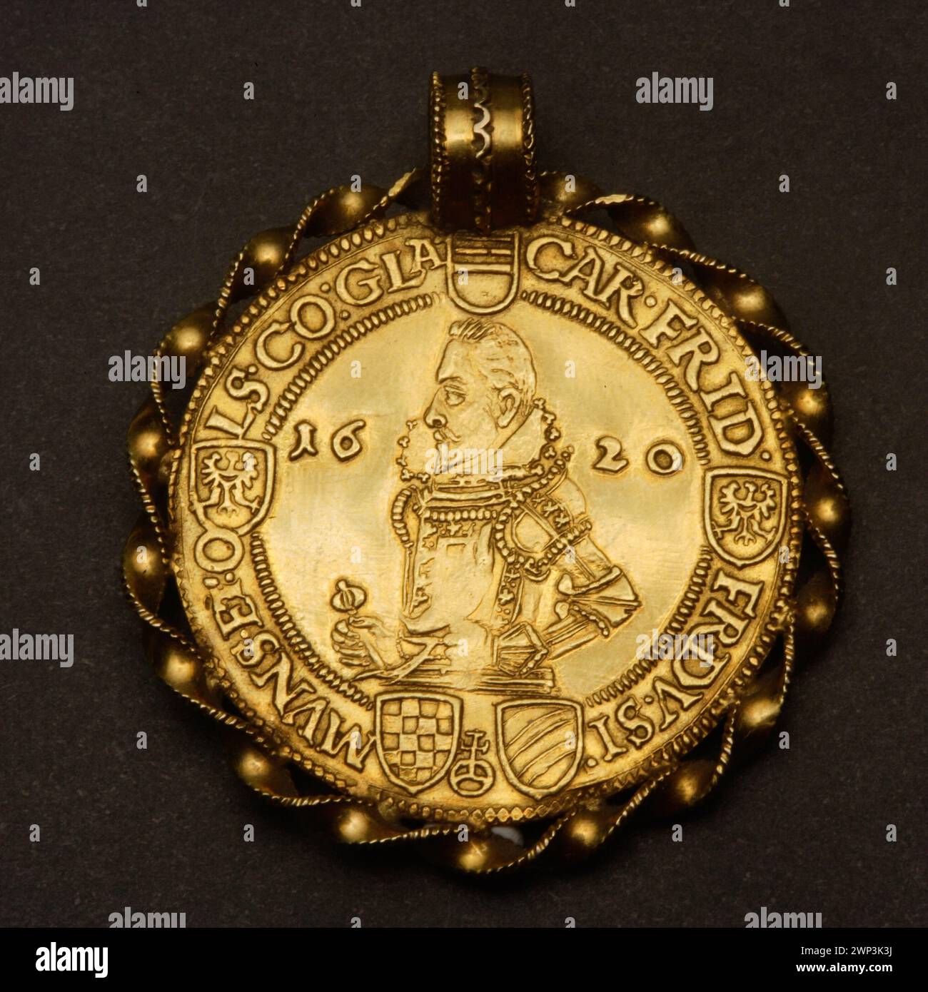 4 ducats (a half -thalara stamp, a coin in a decorative setting with an ...