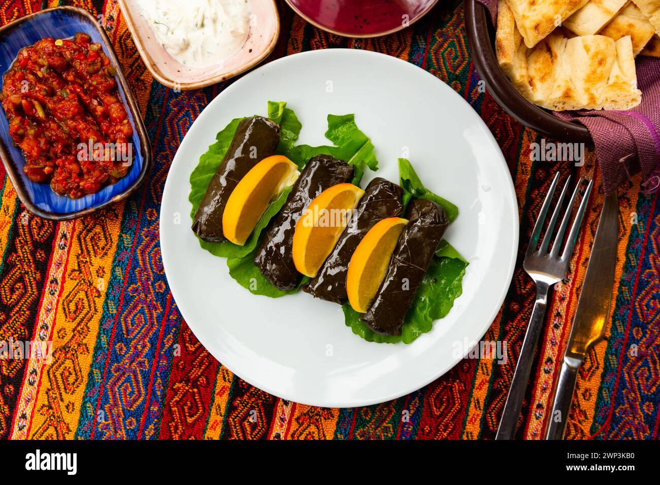 Turkish dish Yaprak sarma Stock Photo - Alamy