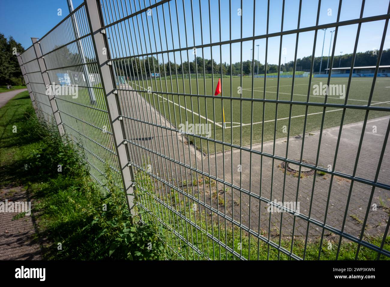 Metal security gate football stadium hi-res stock photography and ...