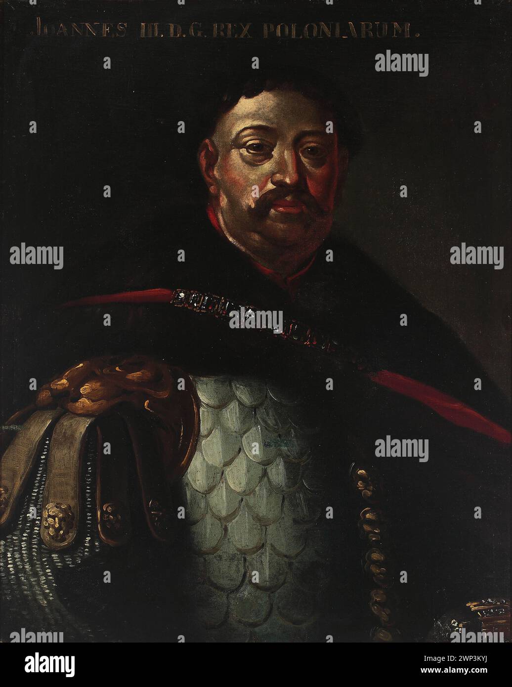A 19th-century portrait of Jan III Sobieski (1629–1696), King of Poland ...