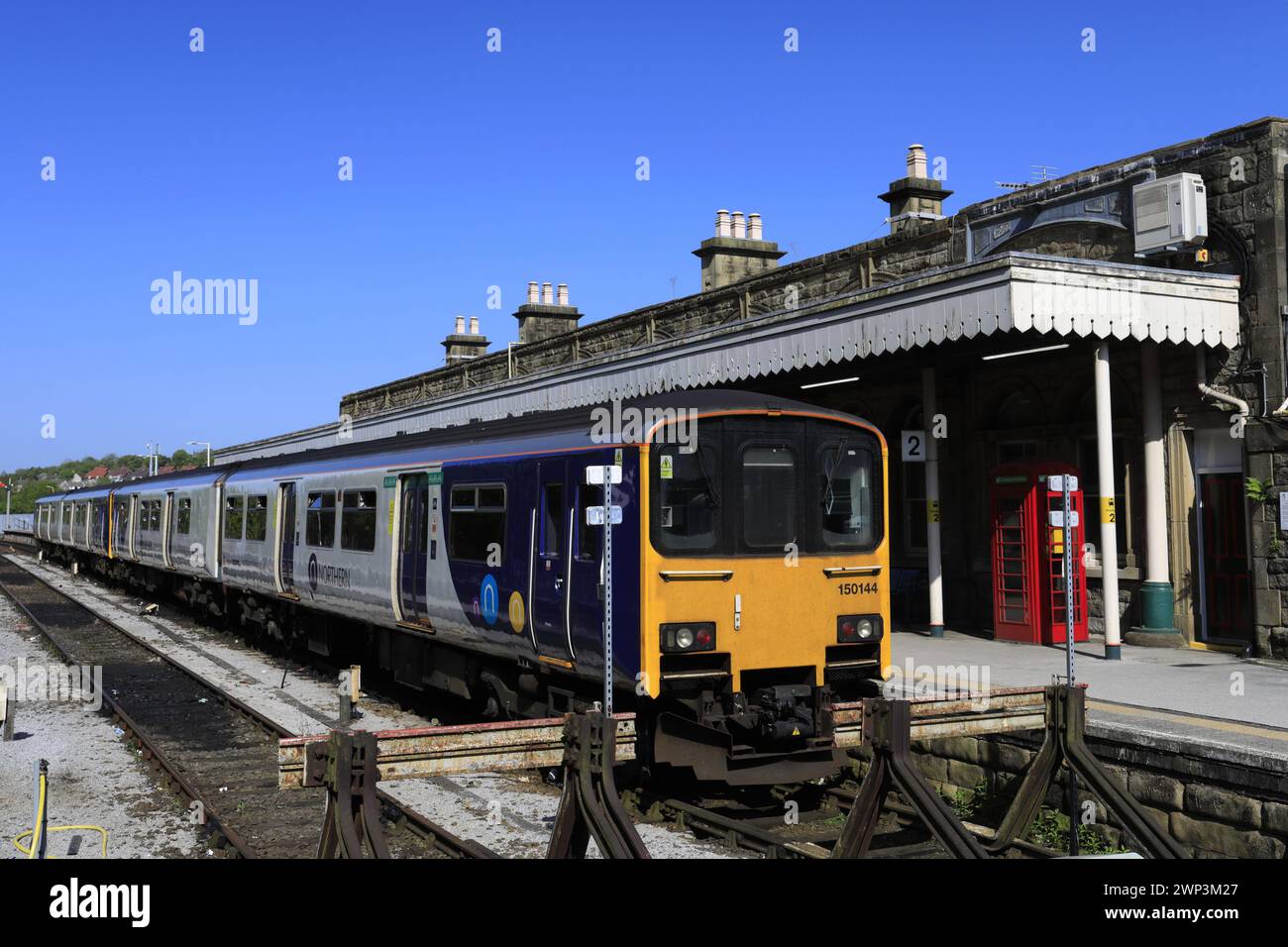 Northern Rail Trains 150144, at Buxton railway station, Peak District ...