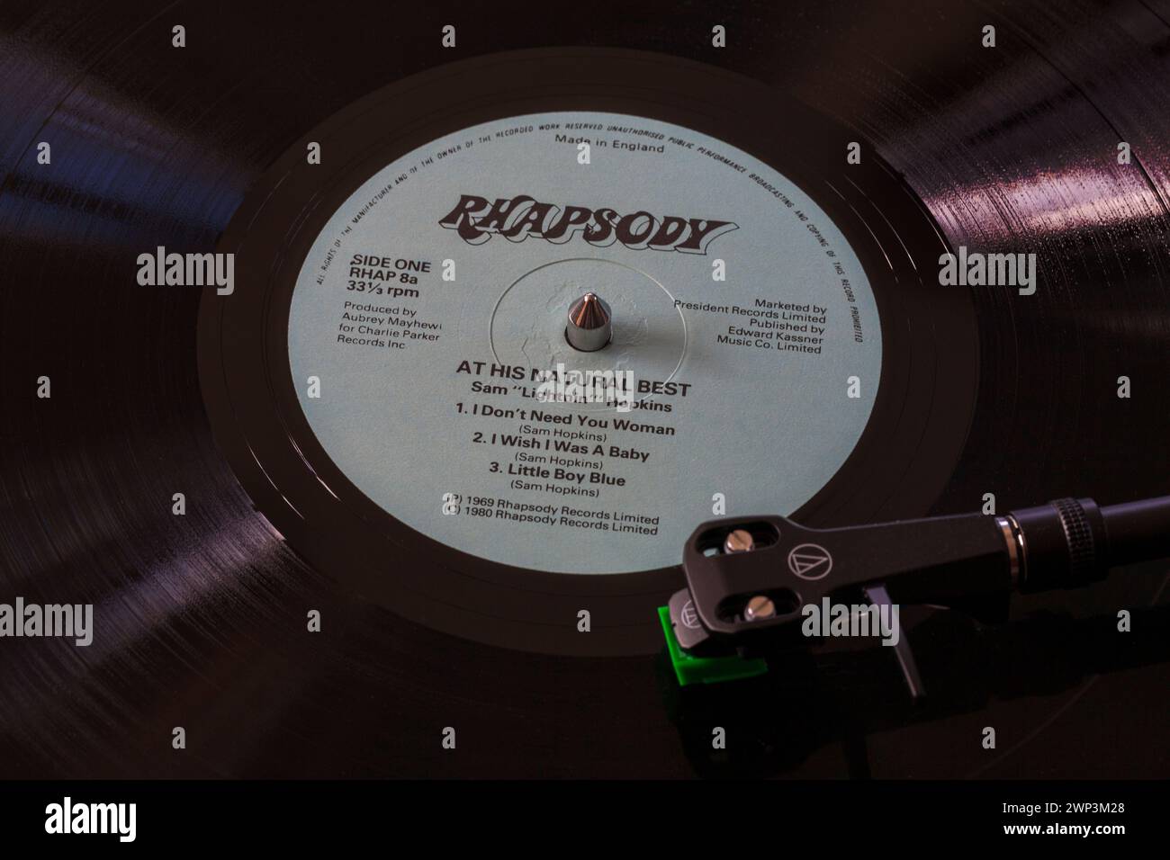 Sam Lightnin Hopkins At His Natural Best vinyl record album LP with ...