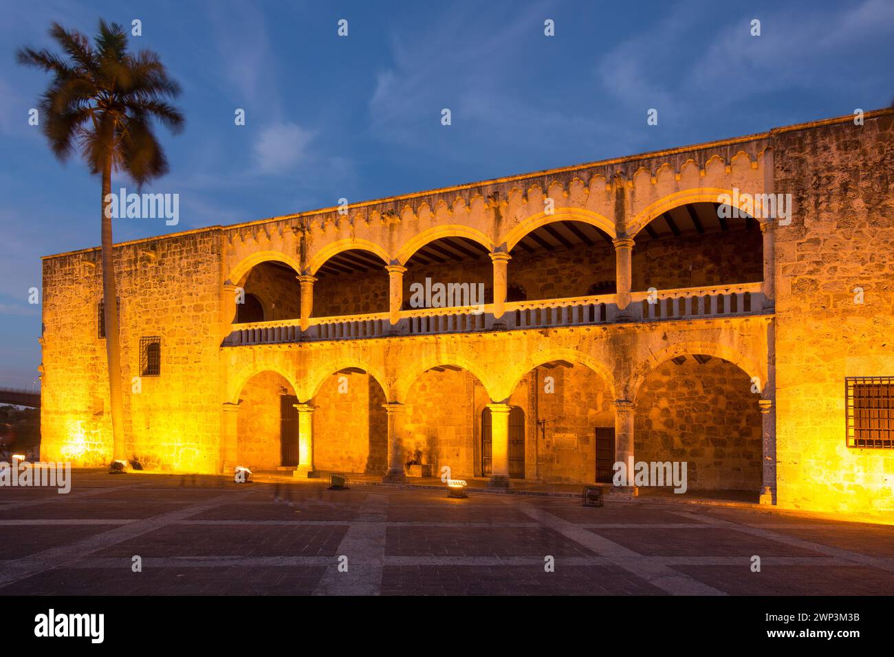 Alcazar de Colon or Columbus Palace in the Spanish Plaza, Colonial City ...