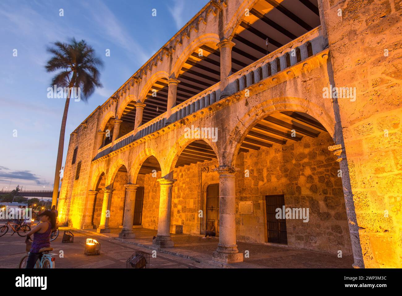 Alcazar de Colon or Columbus Palace in the Spanish Plaza, Colonial City ...
