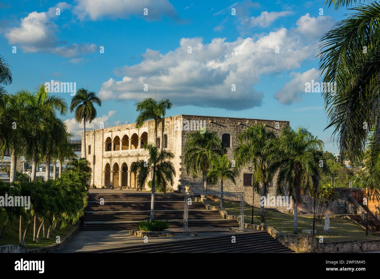 Alcazar de Colon or Columbus Palace in the Spanish Plaza, Colonial City ...