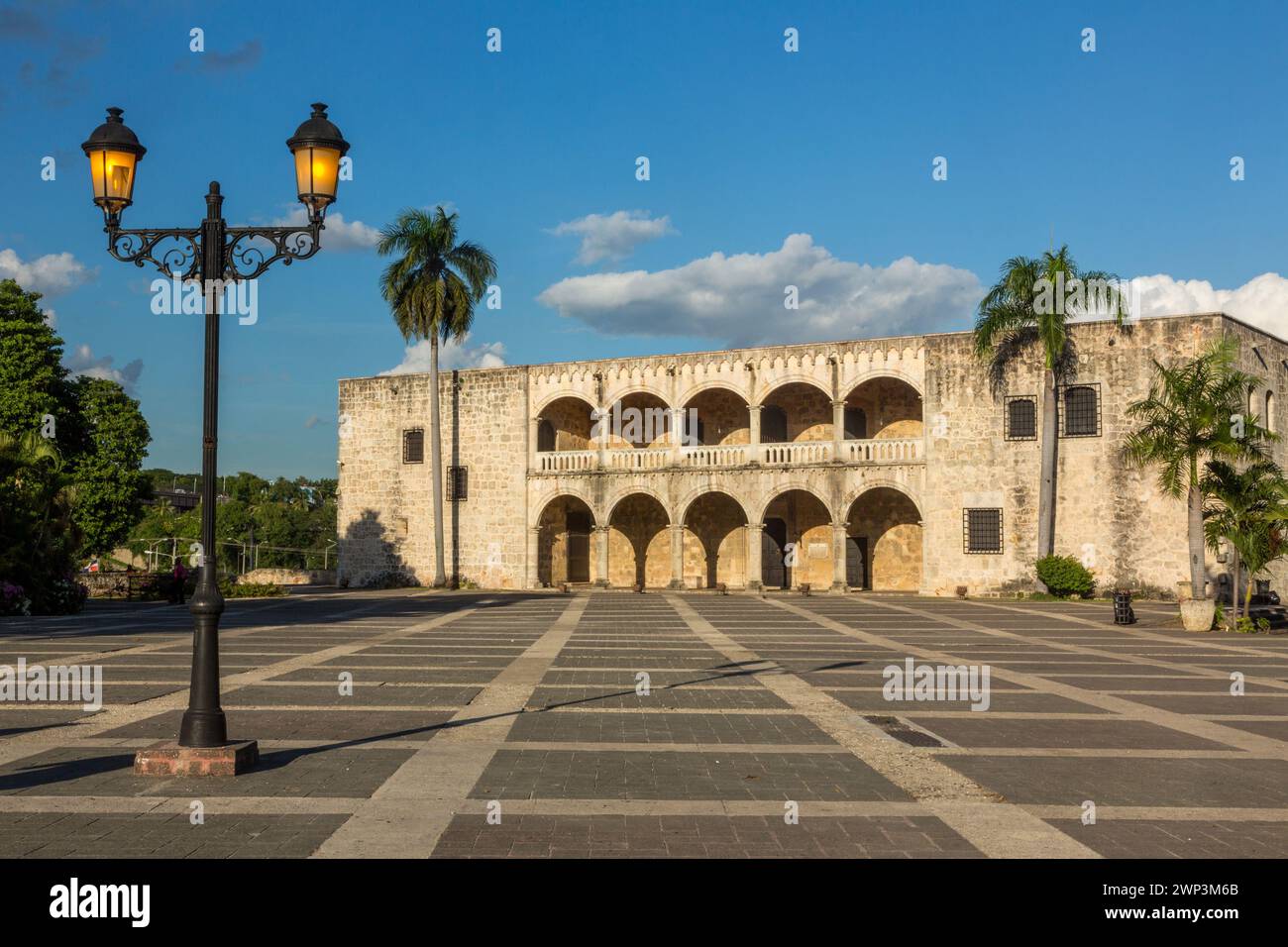 Alcazar de Colon or Columbus Palace in the Spanish Plaza, Colonial City ...