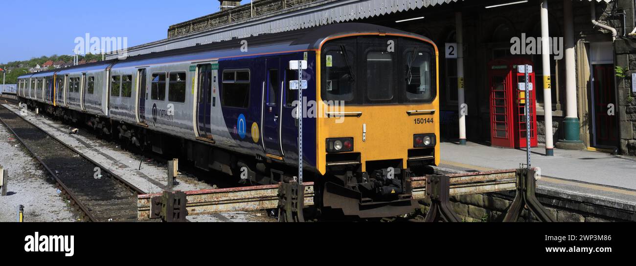 Northern Rail Trains 150144, at Buxton railway station, Peak District ...
