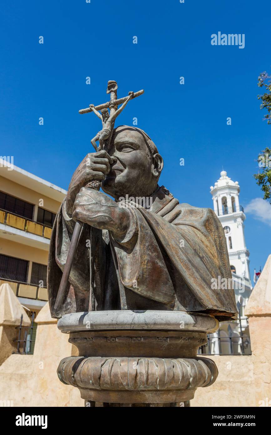 Bust of Pope John Paul II, Cathedral of Santo Domingo, Cathedral of ...
