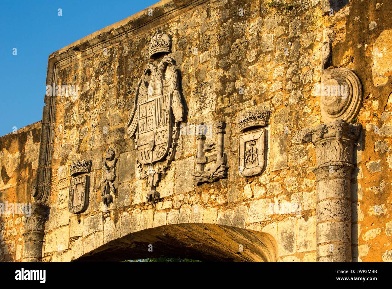 The Puerta de Don Diego or Don Diego Gate in the city wall of the old ...