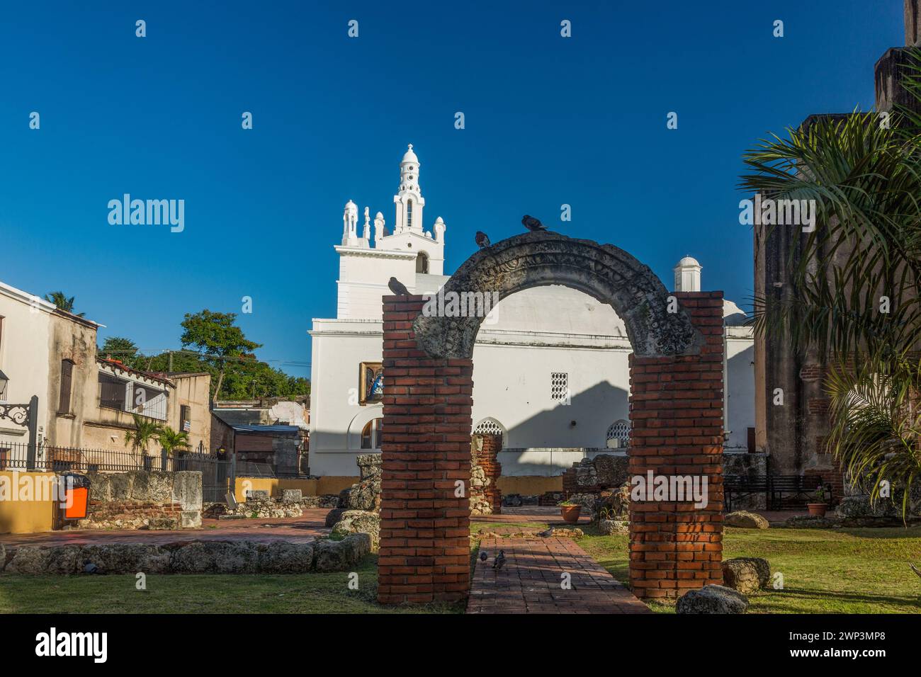 Our Lady of Altagracia Church & ruins of the Hospital of San Nicolas of ...