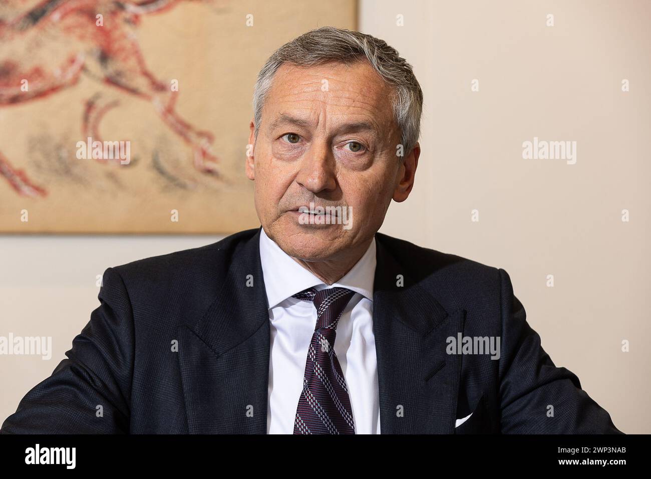 Brussels, Belgium. 05th Mar, 2024. D'Ieteren CEO Francis Deprez ...