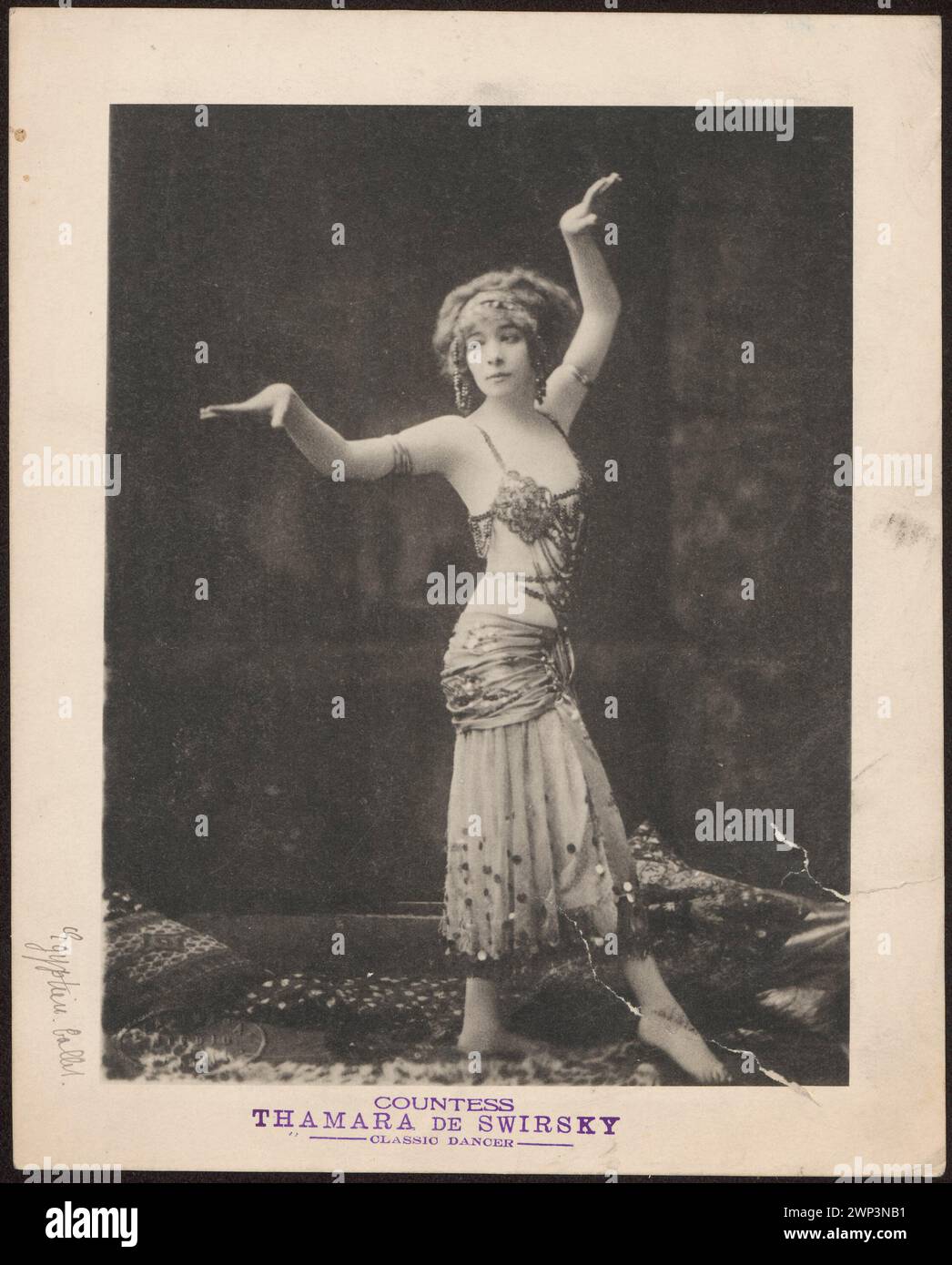 Portrait of Thamara dewirsky (1888-1961), dancers, in a stage costume ...