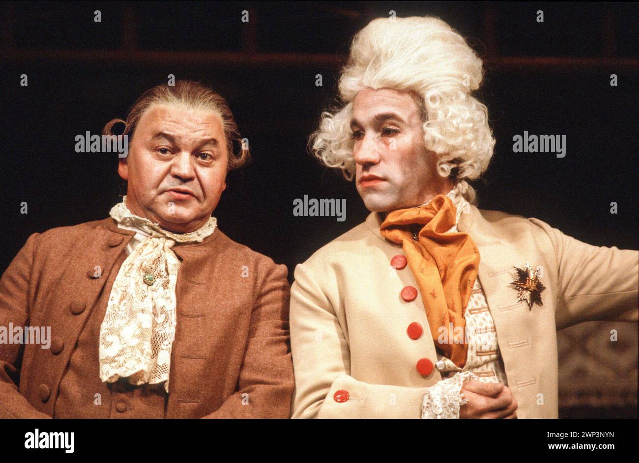 l-r: Wolfe Morris (Mr Hardache), Simon Callow (Lord Are) in RESTORATION ...