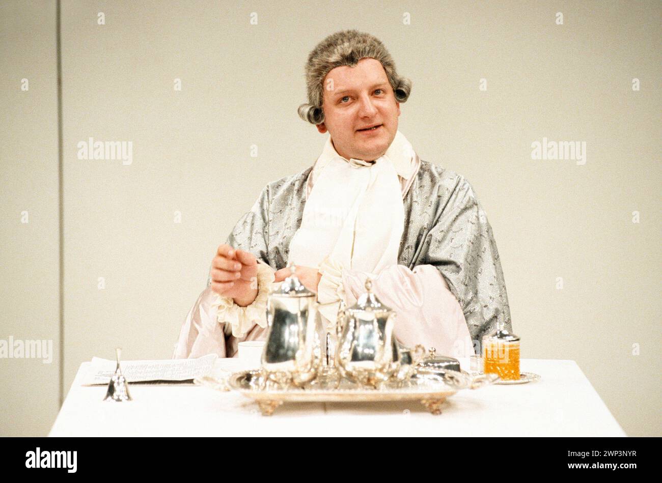 Simon Russell Beale (Lord Are) in RESTORATION by Edward Bond at the ...