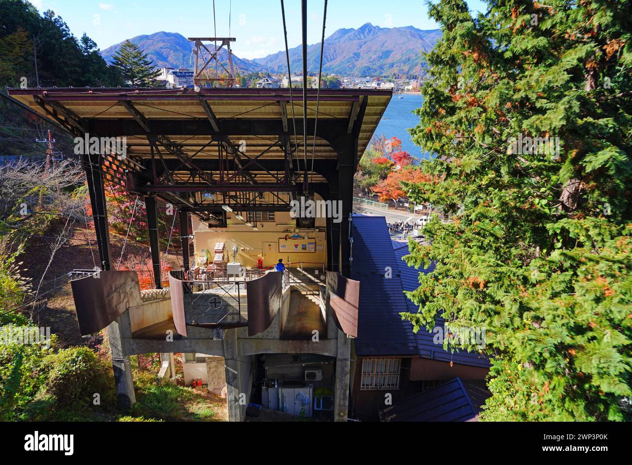 FUJIKAWAGUCHIKO, JAPAN – 20 NOV 2023 – View of the resort town of ...